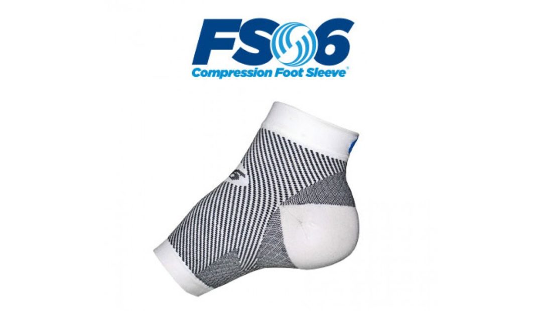 FS6 Compression Foot Sleeve (Pair) - White - Holistic Foot Clinic