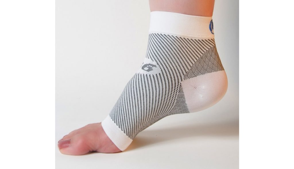FS6 Compression Foot Sleeve (Pair) - White - Holistic Foot Clinic